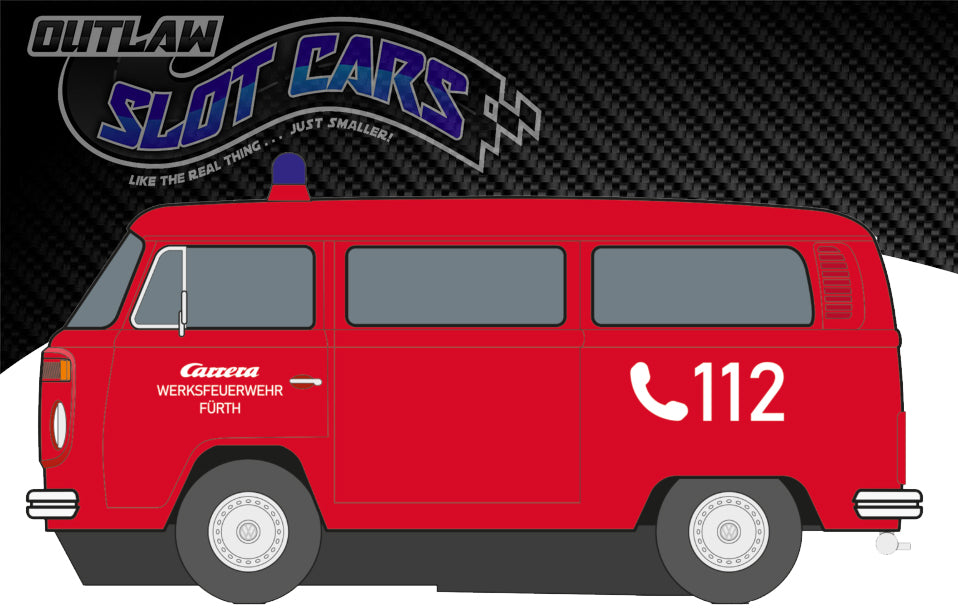 Carrera 20027837 VW Bus T2b "Fire Engine" – Outlaw Slot Cars